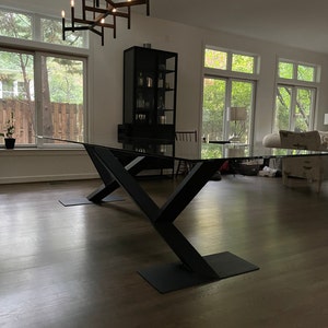 Metal Table Legs Industrial X-frame Style Any Size and - Etsy