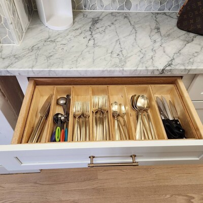 Custom Kitchen Drawer Organizer for Utensils Silverware - Etsy