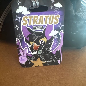 Consent Custom Fursuit Badge Tags Custom Text Furry Badge Commission ...