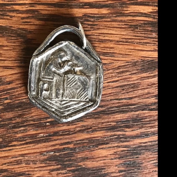 St. Eligius: Patron of Jewelers / Metalworkers; Handmade Medal - Etsy