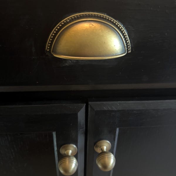 Brass Gold Semi Circle Cabinet Pulls Handles Half Round Knobs Drawer ...