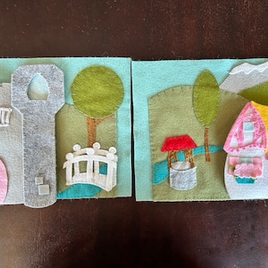 Mini Quiet Book Pattern and Templates Princess Castle Felt Craft for ...