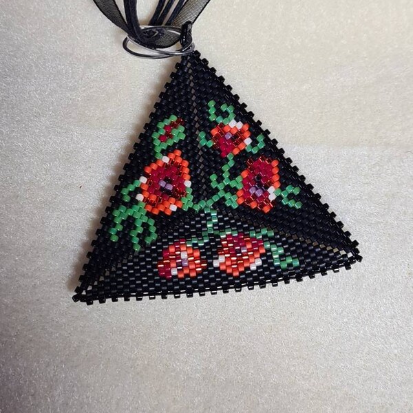 3d Peyote Triangle Pattern - Poppy - Etsy