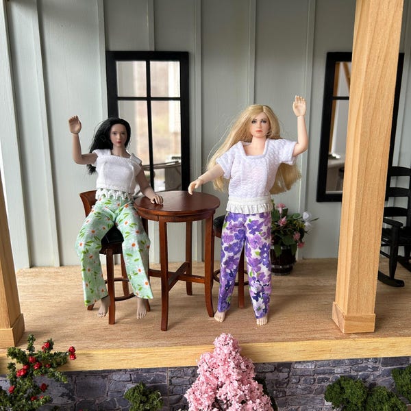 Tbleague PHICEN 1:12 Scale Doll Clothes ~ Peplum Top and Skirt ...