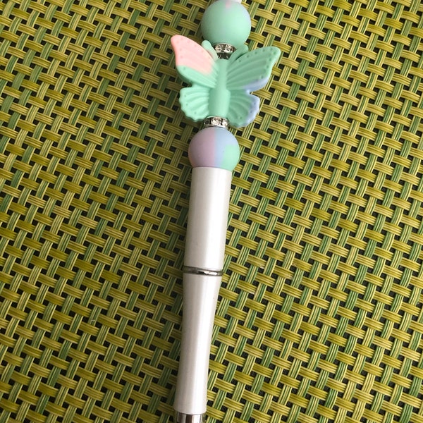 Tie Dye Butterfly Pen | Butterfly Pen | Butterfly Beaded Pen | Silicone ...