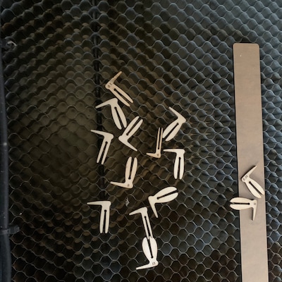 Honeycomb Bed Pin Size Test Tool, Laser Hold Down Pins, Crumb Tray Pins ...
