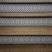 Gold Lines Chevron, Off-white, Stair Riser Decals - Etsy