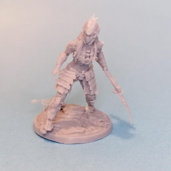 Female Elf Drow Gladiator Rogue 3d Printed Model [by 3dartguy] Etsy