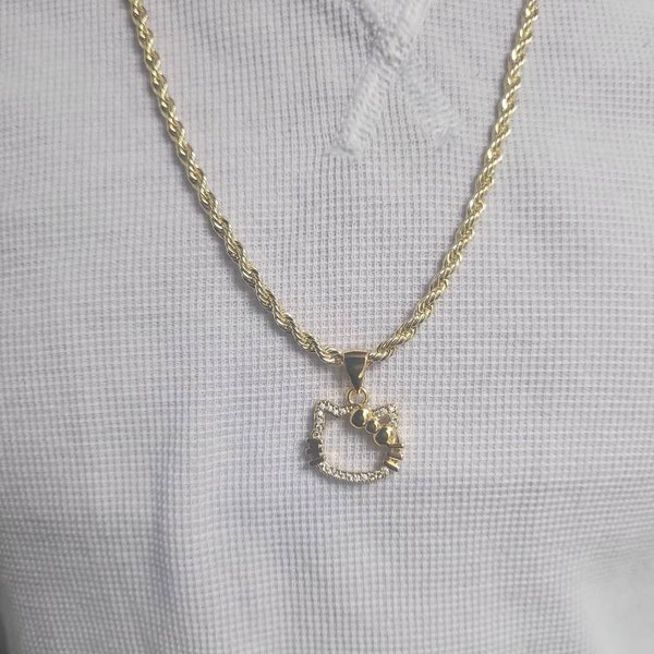 Grim Reaper Pendant on 10mm Gold Cuban Chain - Etsy