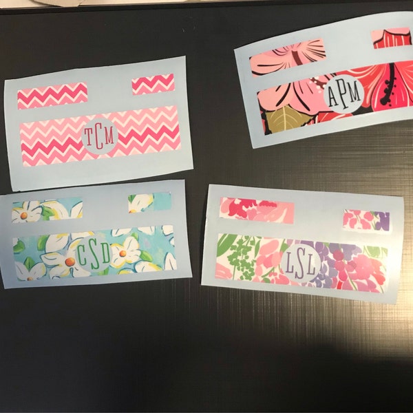 IPhone Charger Monogram Decal, Personalized Initial Vinyl Sticker ...