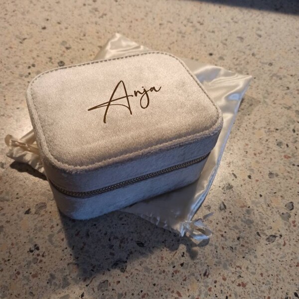 Custom Velvet Jewelry Box, Watch Box for Women, Wedding Gift, Birthday ...