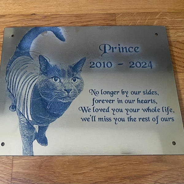 Slate Memorial Plaque 25cm X 17cm Memorial Wall Plaques Commemorative ...