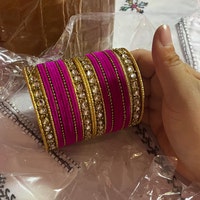 Pink Bridal Punjabi Choora Wedding Wear Chuda Set for Indian Wedding ...