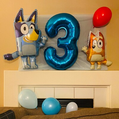 Bluey Balloons Bluey Themed Birthday Decorations Kids Bluey Birthday ...