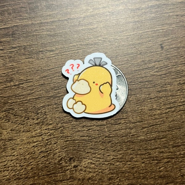 Mini Derpy Confused Duck Vinyl Sticker - Etsy