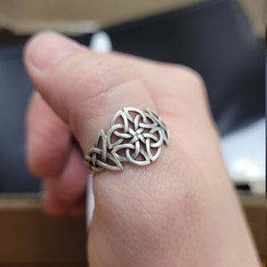 Slavic Pattern on Wedding Engagement Pair Rings Celtic Ring 925 ...