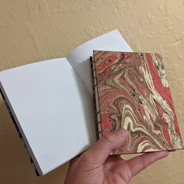 Unlined Mini Handmade Hardback, Casebound Blank Books, Journals ...