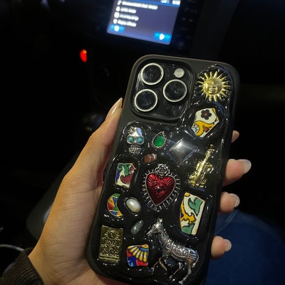 IPhone Phone Case Handmade Decoden Desert Summer Mosaic Vintage Jewelry ...