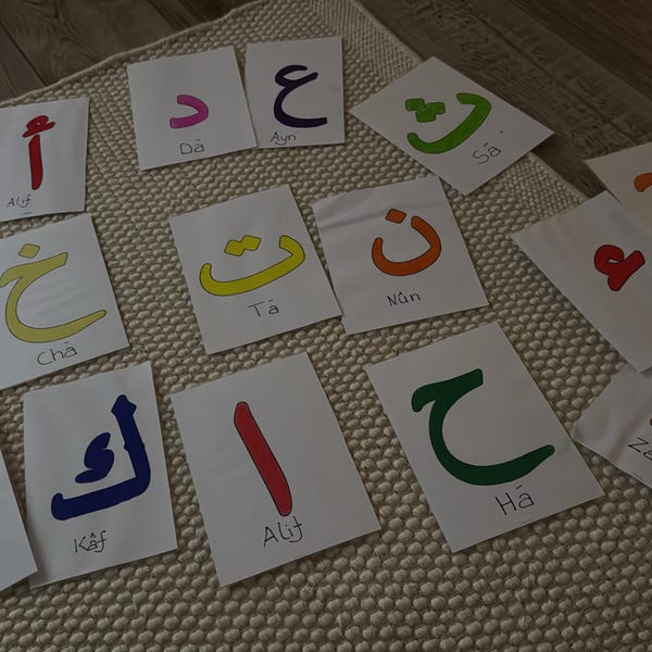 Arabic Numbers Flashcards Colourful Set, Arabic Numbers, Quran ...