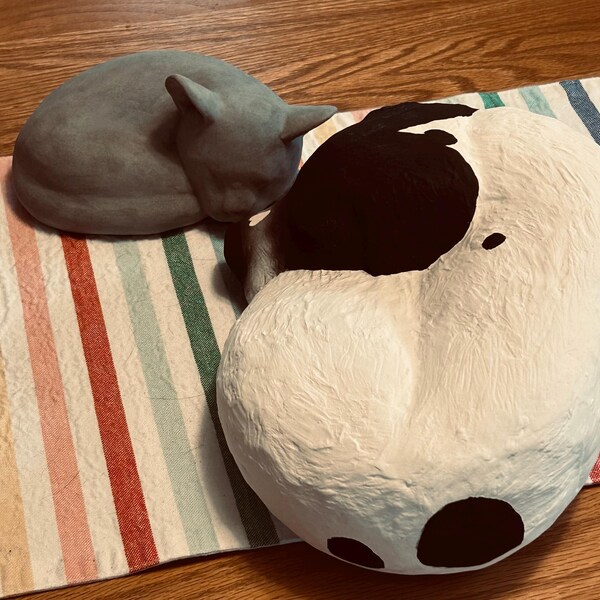 Frenchie Cremation Urn in Stoneware - Etsy