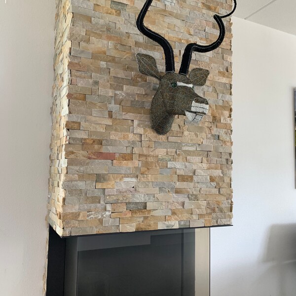 Beaded Kudu Head: Vibrant and Uniquely Modern Africa, This Kudu Wire ...