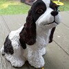 Puppy Concrete Cocker Spaniel Cast Stone Garden Statue Cement Dog ...