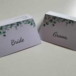 Personalised Guest Menu in Minimalist Design BT107 Menu Place Card - Etsy