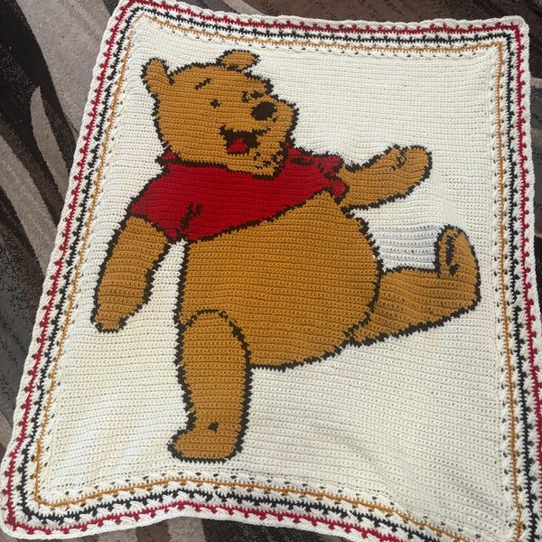 Cute Bear Crochet Graphghan Pattern - Etsy