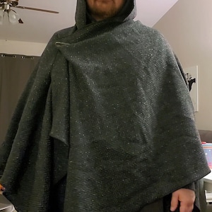 Irish Tweed Wool Cape Ruana Wrap Rectangle Cloak 100% Pure - Etsy