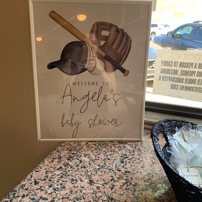 Baseball Birthday Welcome Sign Allstar Birthday Party Decor Swing on ...