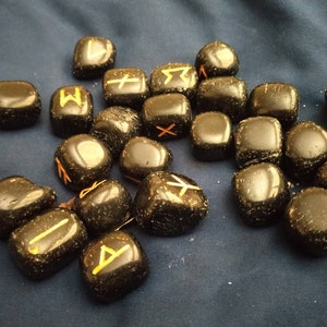 Rune Stones Gift Set Includes 21 Page Guide Book and Free Satin Lined ...