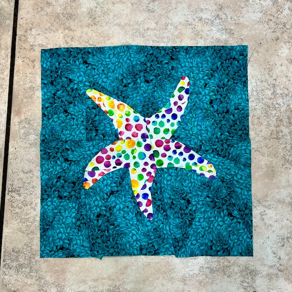 Starfish Quilt Block Pattern: Nautical Foundation Paper Piecing (PDF ...