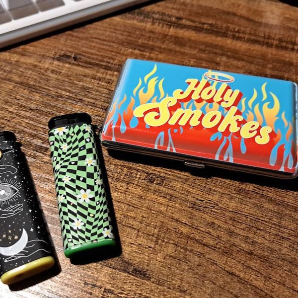 Angel Blue Holy Smokes Cigarette Case - Etsy