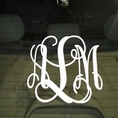 Monogram Car Decal Monogram Decal Car Decal Car Monogram Decal Car ...