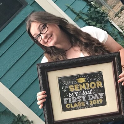 First Day of Senior Year Sign First Day of 12th Grade Sign Class of ...