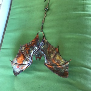 Bat Wind Catcher Bat Wind Spinner Bat Mobile Copper Bat - Etsy