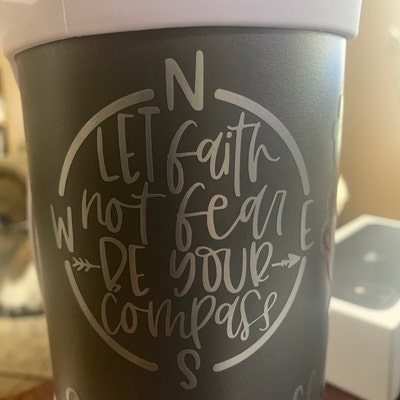 Let Faith Not Fear Be Your Compass Decal Religious Decal Christian ...