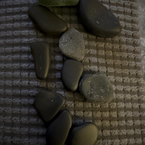 Rare Black Sea Glass (pirate Glass) – St. Croix Caribbean Beach Glass ...
