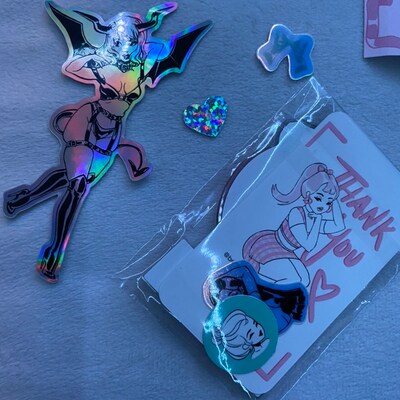 Vinyl Holographic Succubus Sticker - Etsy
