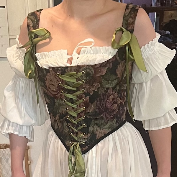 Rococo Fashion Soft Stays Tapestry Corset, 18th Century - Etsy