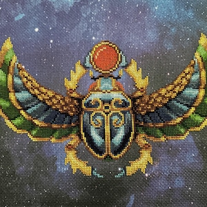 PDF Cross Stitch Pattern "ancient Egyptian Scarab" Instant Download ...