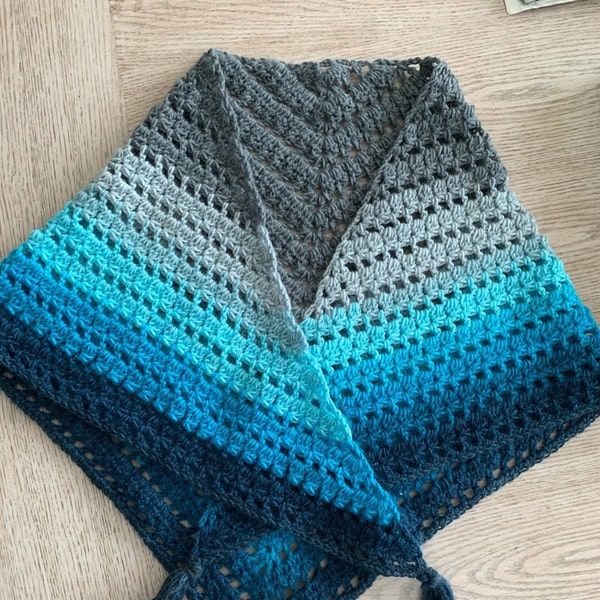 CROCHET PATTERN - Hopscotch Triangle Scarf, US Term, Crochet Pattern ...