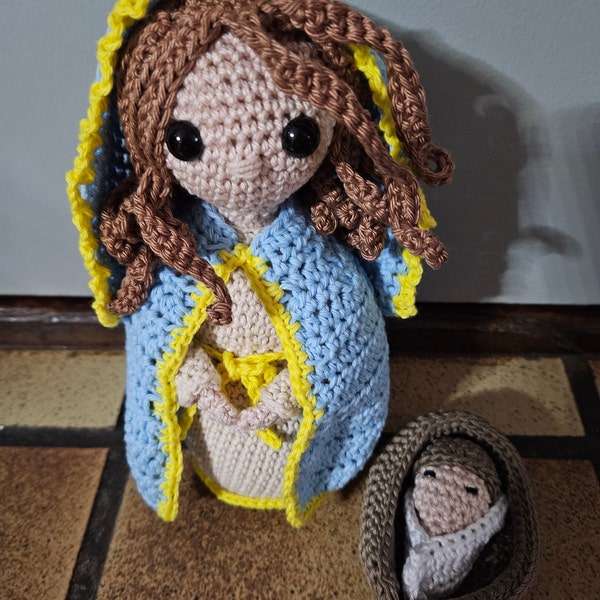 Baby Jesus Crochet Pattern: Christmas Nativity Manger Scene (PDF ...