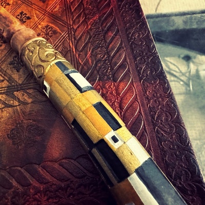 Hand Carved Beech Wand // Hand Carved Wand // Wizard Wand // Magic ...
