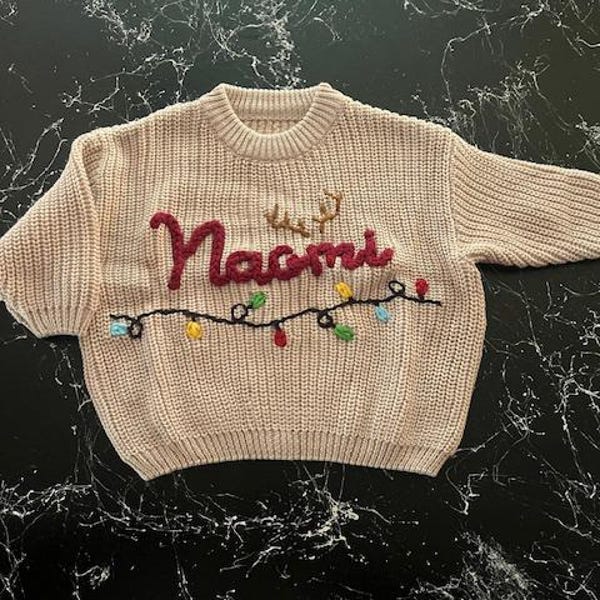 Personalized Christmas Sweater for Baby and Toddler, Baby Toddler ...