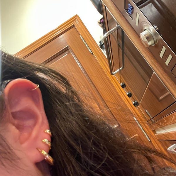 14K Solid Gold Hinged Clicker Hoop Belly Button Hoop Huggie Hoop ...