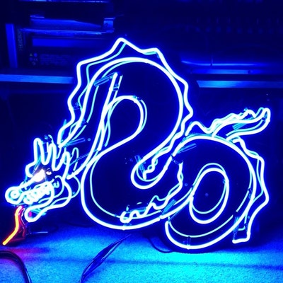 White Dragon Real Neon Sign Scaled Replica From Blade Runner With ...
