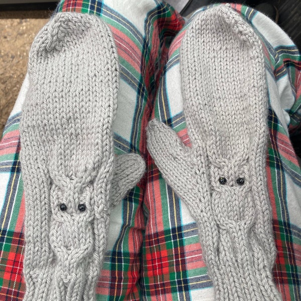 Owl Scarf Knit Pattern - Etsy