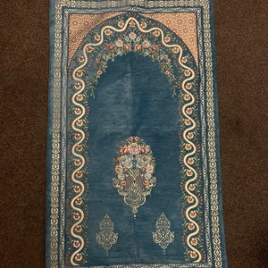Extra Large Padded Muslim Prayer Mat ,prayer Rug,thick ,turkish Prayer ...