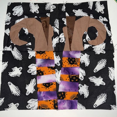The Witch is Dead, Witches Legs, Halloween, Foundation Paper Piecing ...